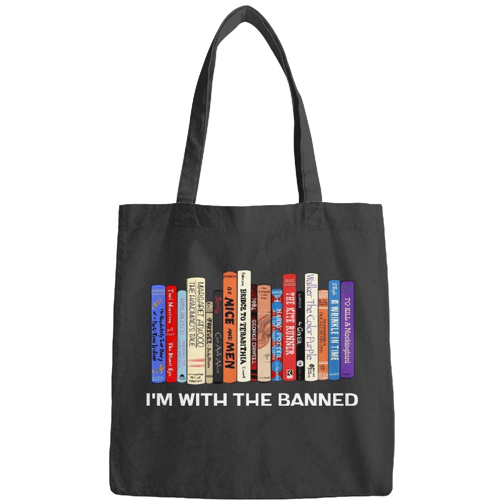 I'm With The Banned Bags, Banned Books Bags, Reading Bags