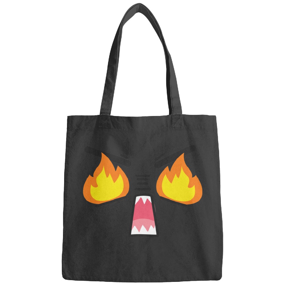 Angry Ascii Emoji Face Bags