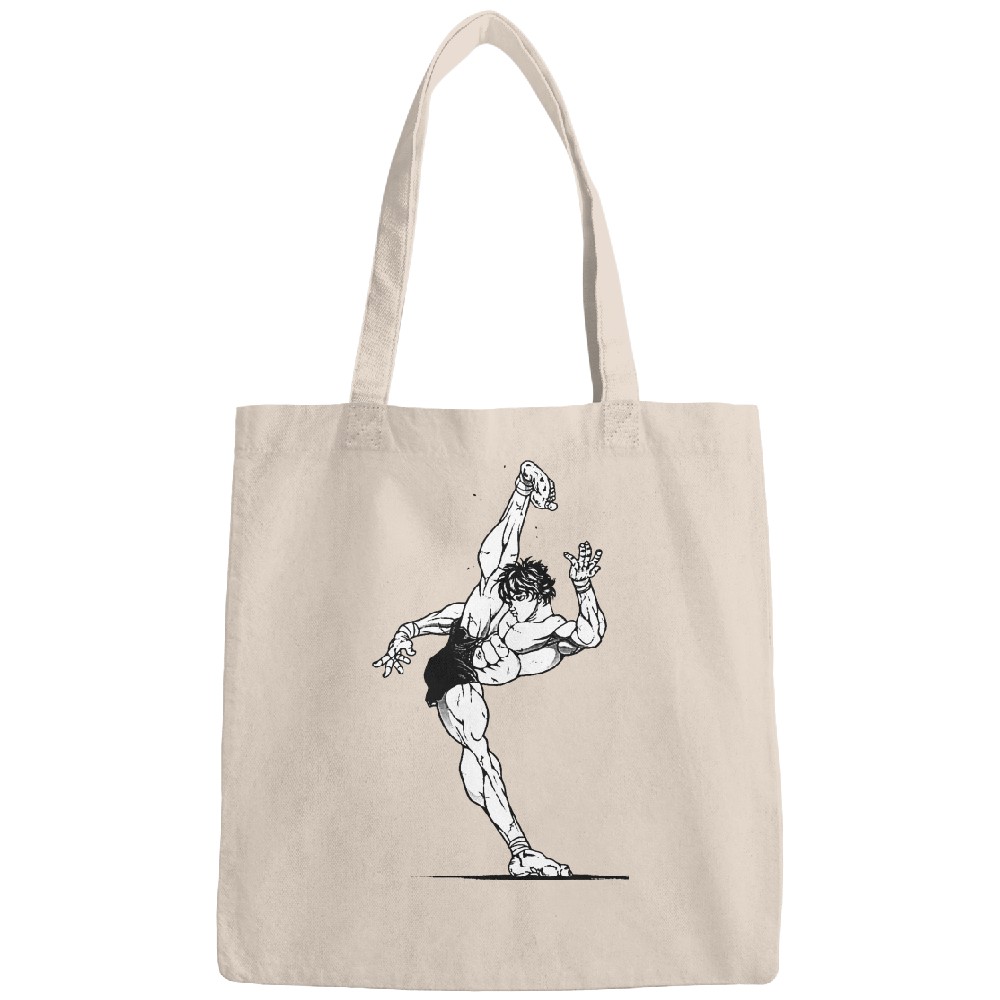 範馬刃牙 Baki The Grappler バキ アクションフィギュア メンズ レディース トートバッグ BAKI HANMA ANIME ...