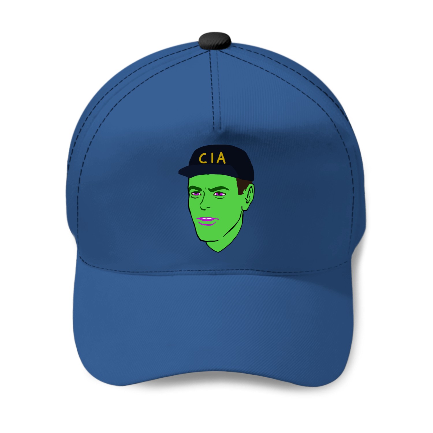 CIA Glow Guy - Meme, Glow In The Dark, Terry Davis Baseball Caps