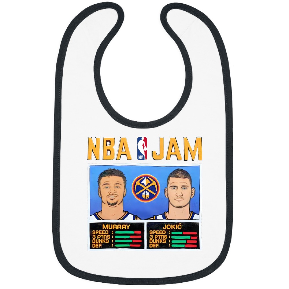 NBA JAM Denver Nuggets Jamal Murray And Nikola Joki Bibs