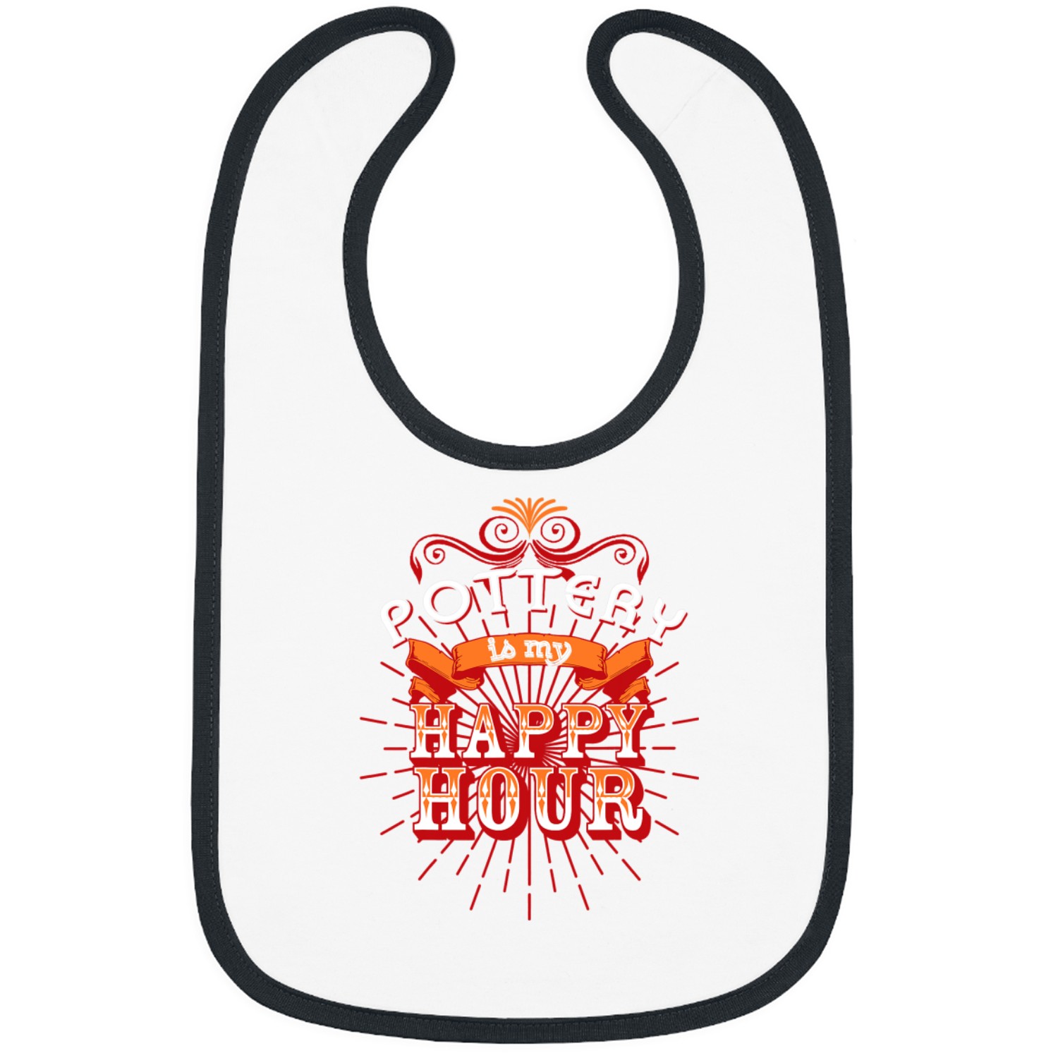 Pottery Is My Happy Hour Calming Gift Hobby Bibs