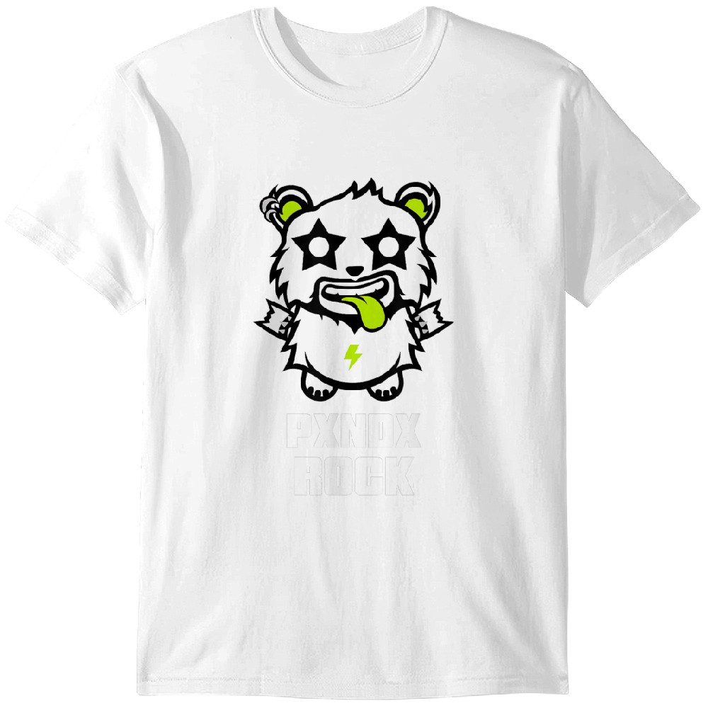 PXNDX Rock Crazy Psycho Panda Camisetas Clásicas