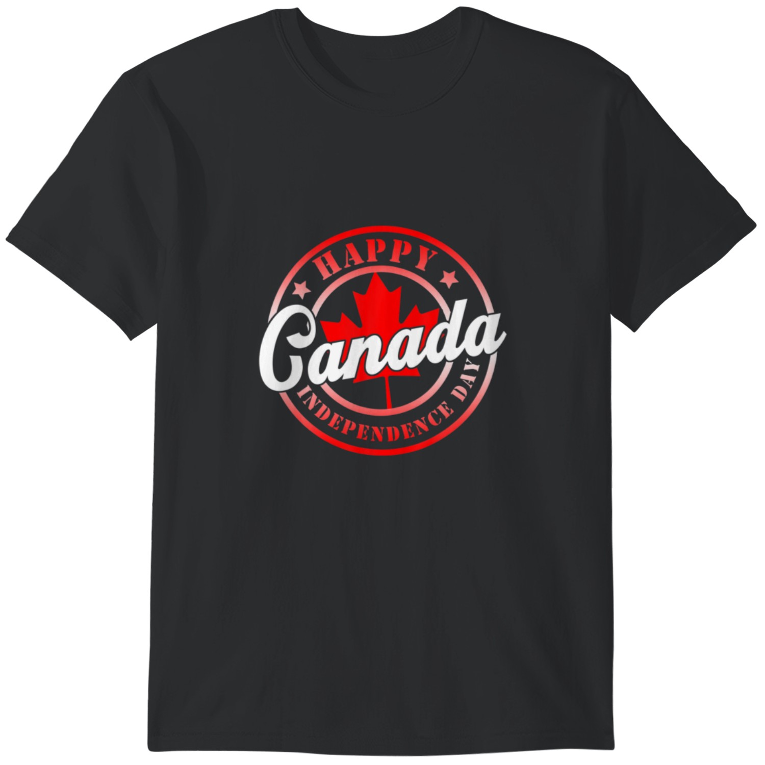 Canada Day Celebration Happy Canada Day Maple Flag Camisetas Clásicas