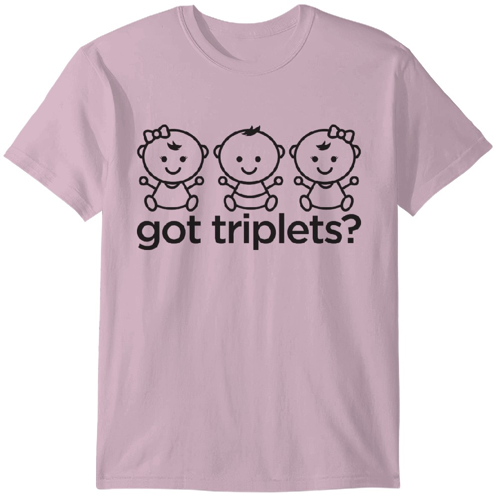 Got Triplets? Girl Boy Girl Triplets Camisetas Clásicas