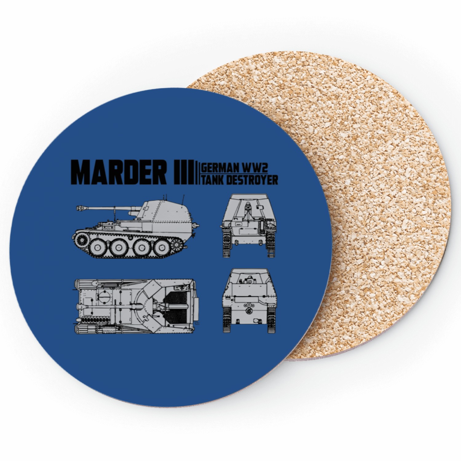 MARDER III TANK DESTROYER - Ww2 Tank - Coasters