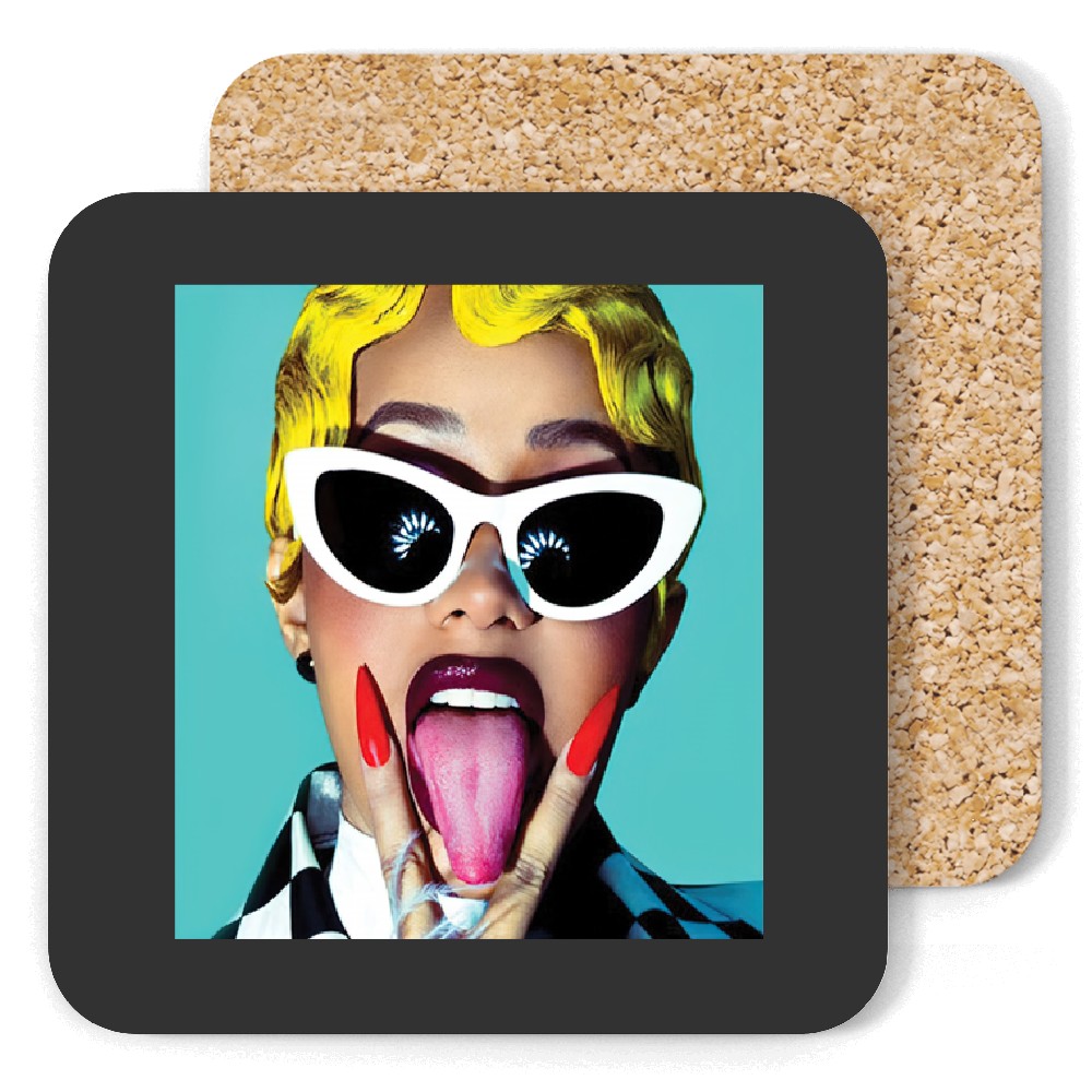 Cardi B Album Cover Drag Queen Cool Coaster