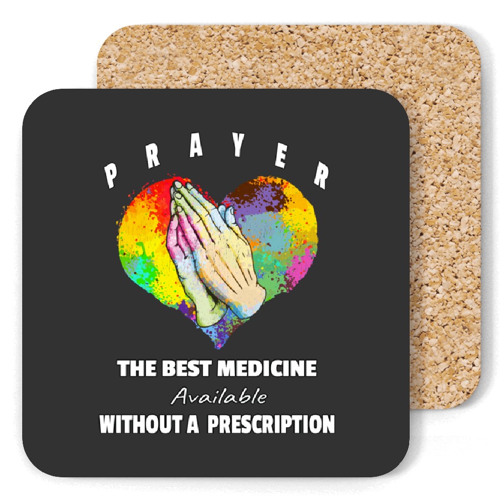 Praying Coasters Prayer Healing Power Religious Medicine Praying Heart ...
