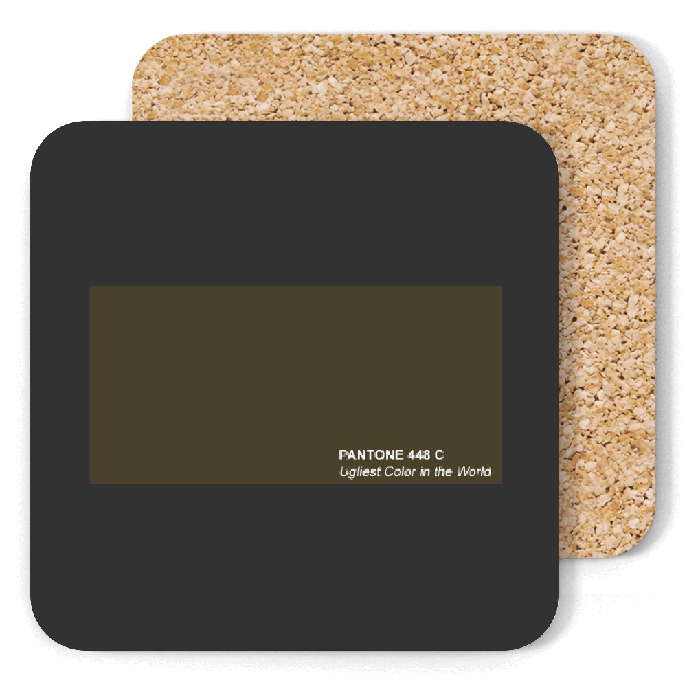 Pantone 448c - Ugliest Color - Pantone - Coasters