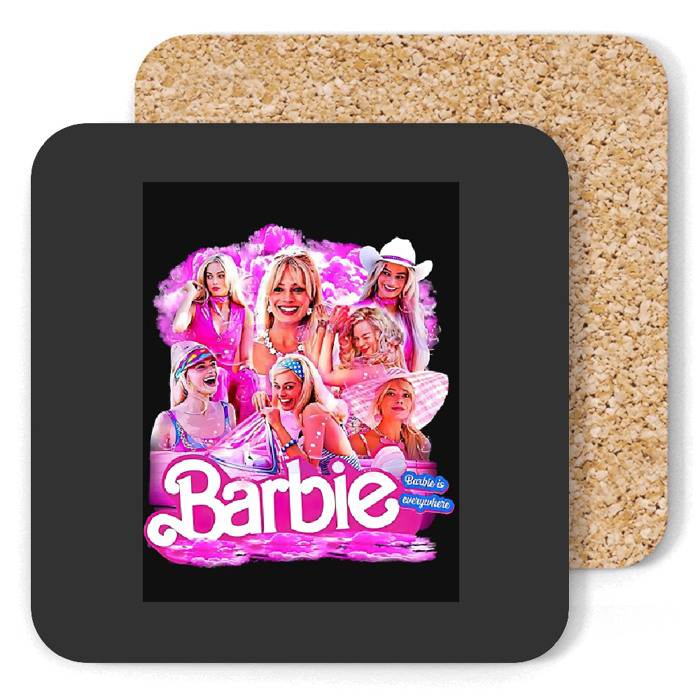 Oppenheimer Barbie Movie Coasters