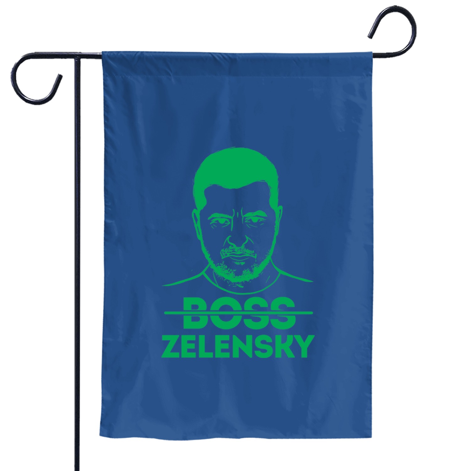 Boss V.Zelensky Green Garden Flags