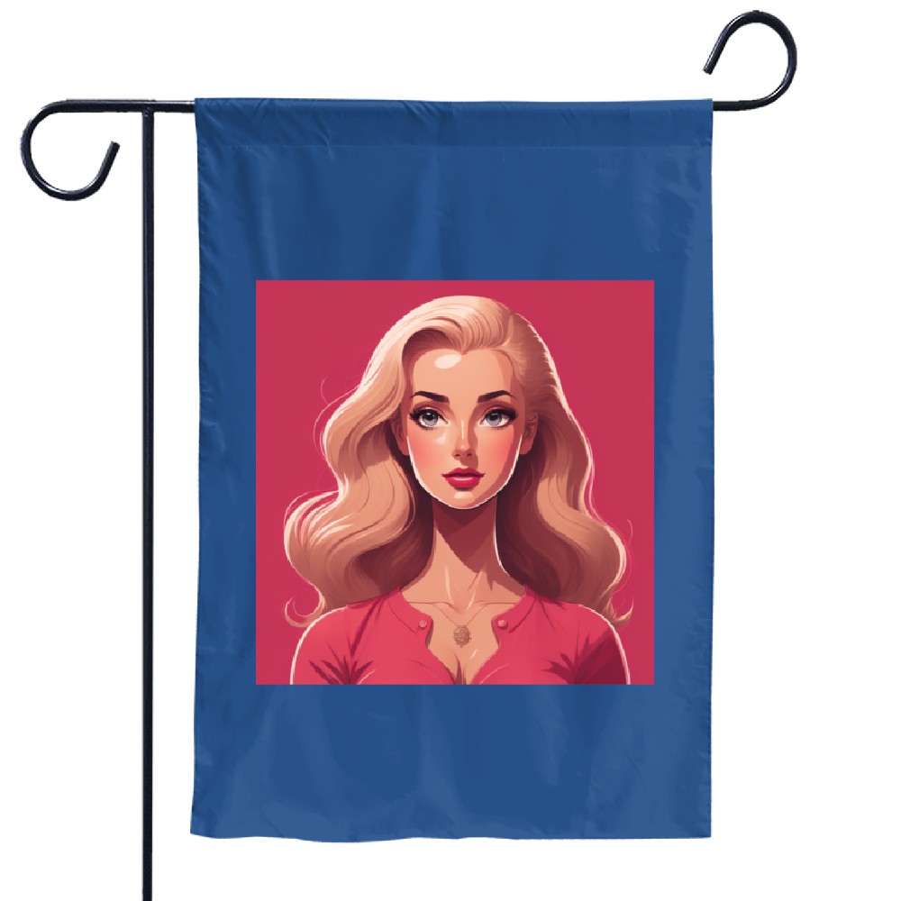 Beautiful Barbie Garden Flags