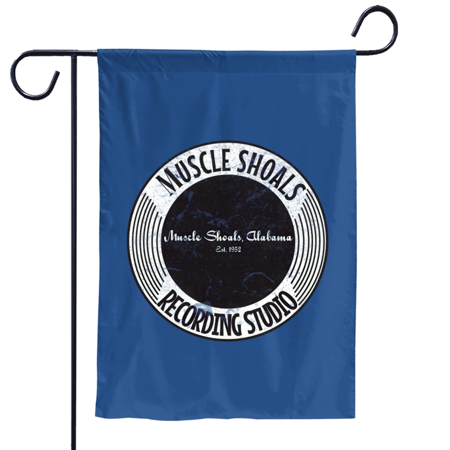 Muscle Shoals Recording Studio 50s Logo Vintage Fitted Garden Flags