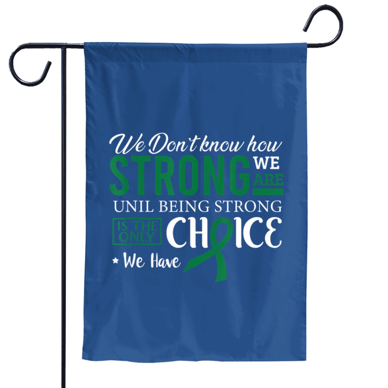 Liver Cancer Awareness Fight Cancer Ribbon Garden Flags