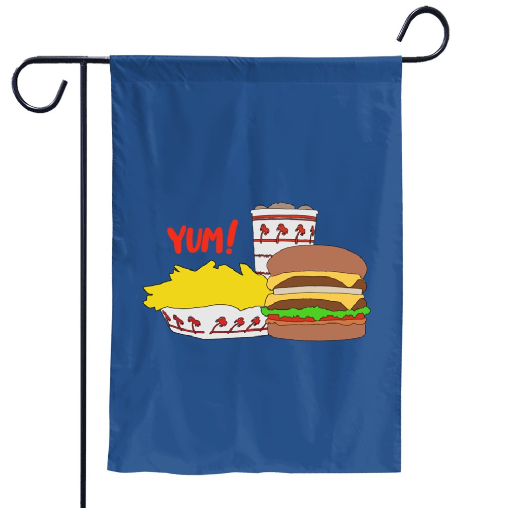 In-n-out YUM Sketch Garden Flags