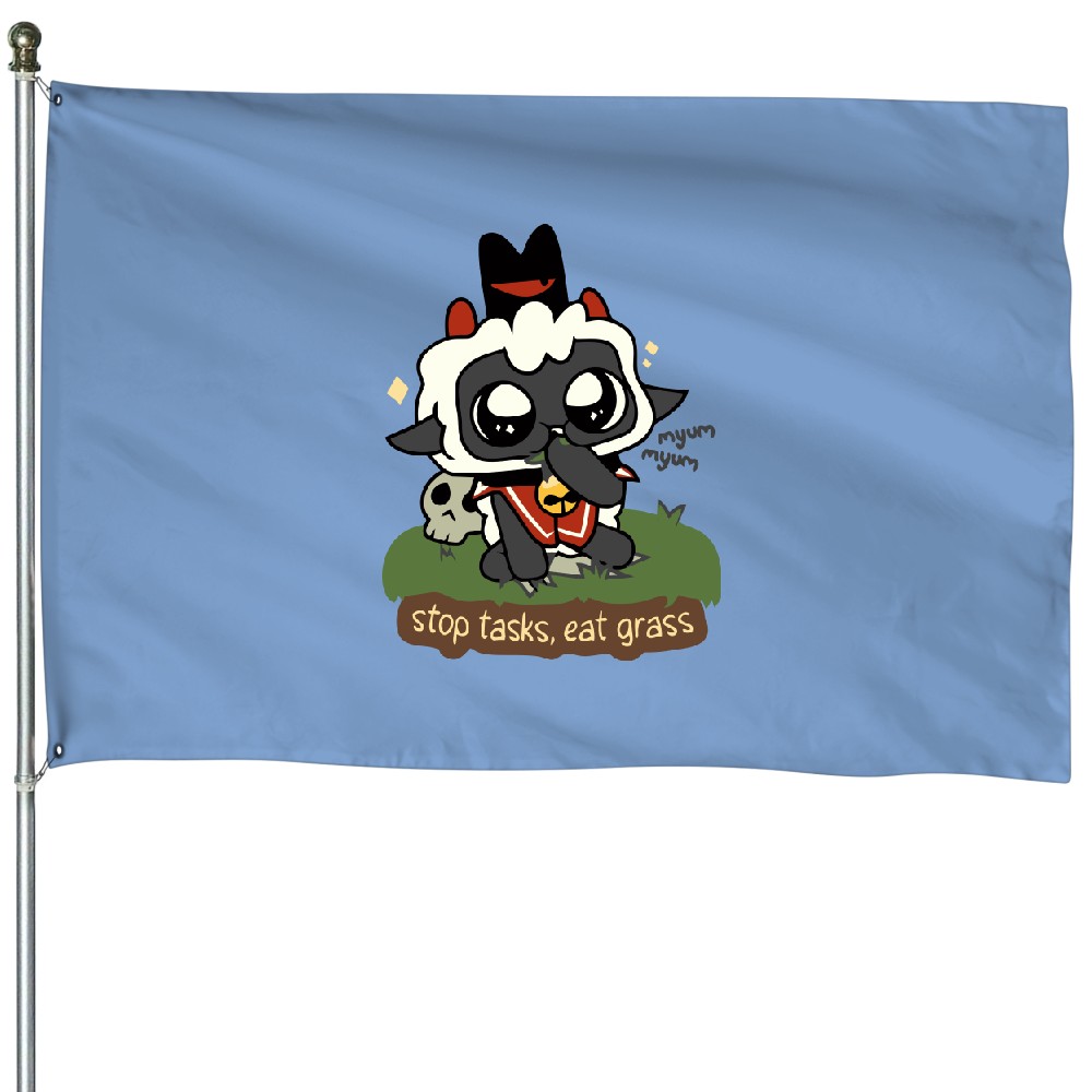 Cute Cult Of The Lamb Merch House Flags