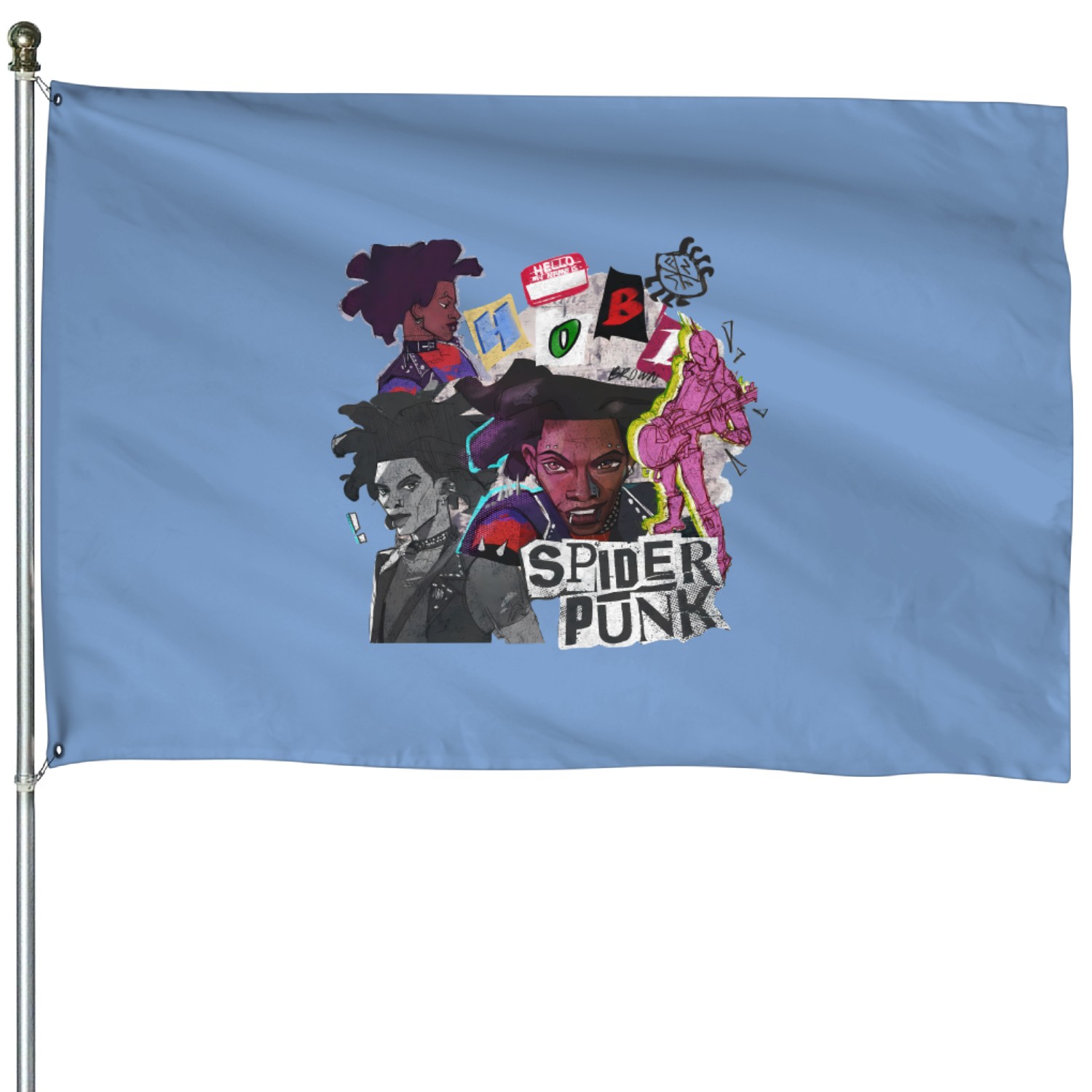 Hobie Brown Spider-Punk Spider-man: Across The Spider-Verse House Flags