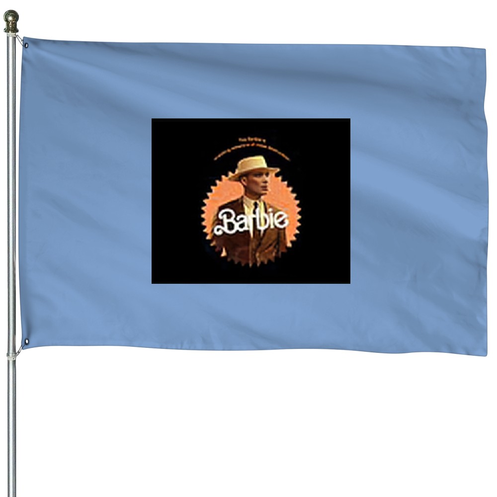 Oppenheimer Barbie Movie House Flags