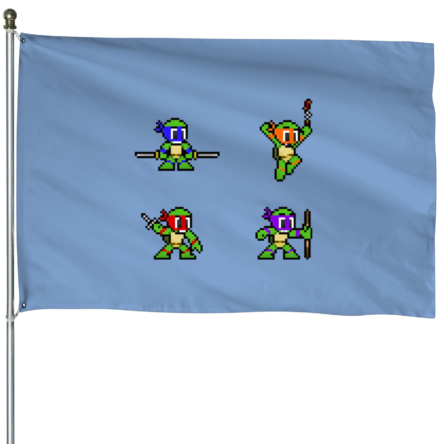 8-Bit TMNT House Flags