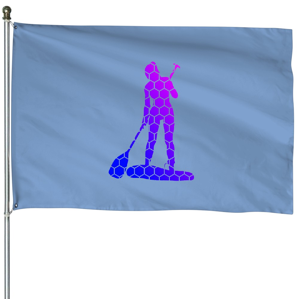 Mens Sup Standup Paddle Stand Up Paddling Board House Flags
