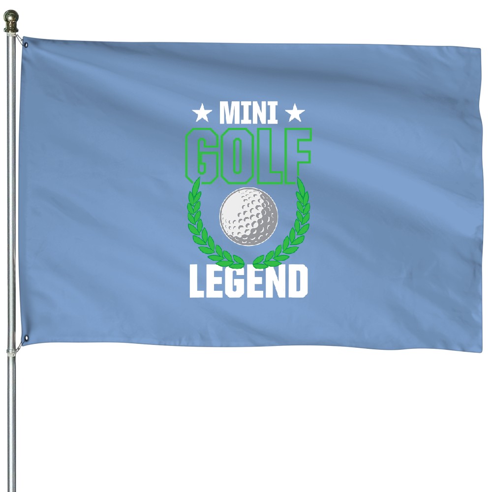 Golf Player Funny Mini Golf Legend Miniature Golfing Ball Putter House ...