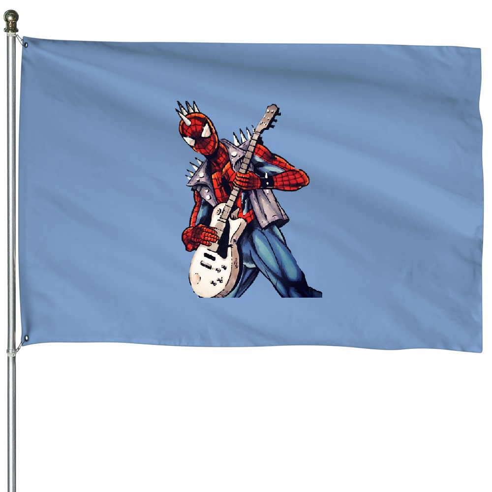 Spider Punk House Flags