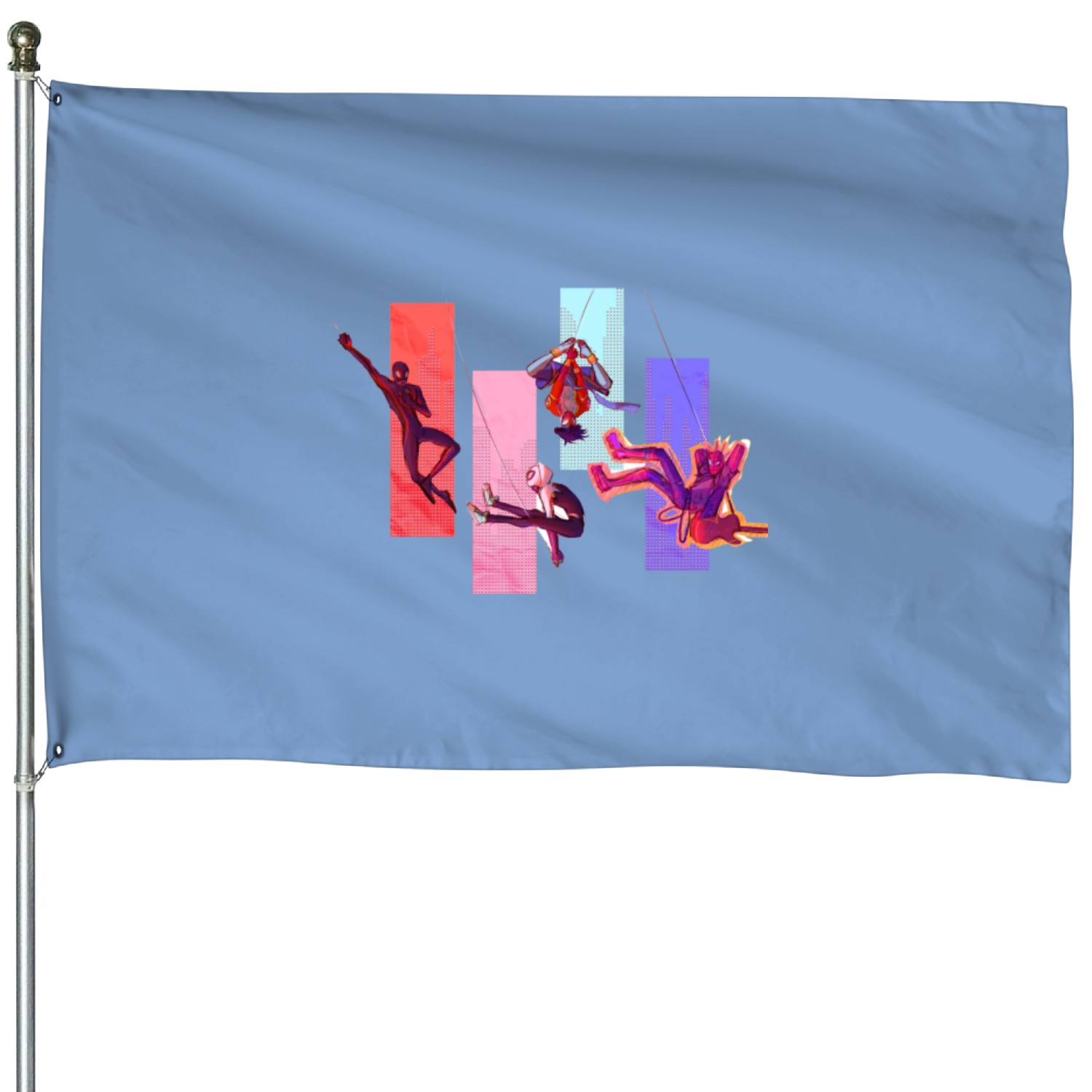 Spider Punk House Flags