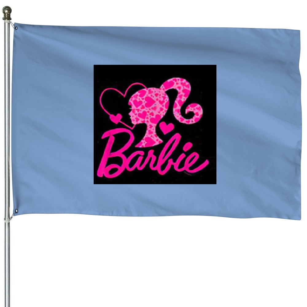 Oppenheimer Barbie Movie House Flags
