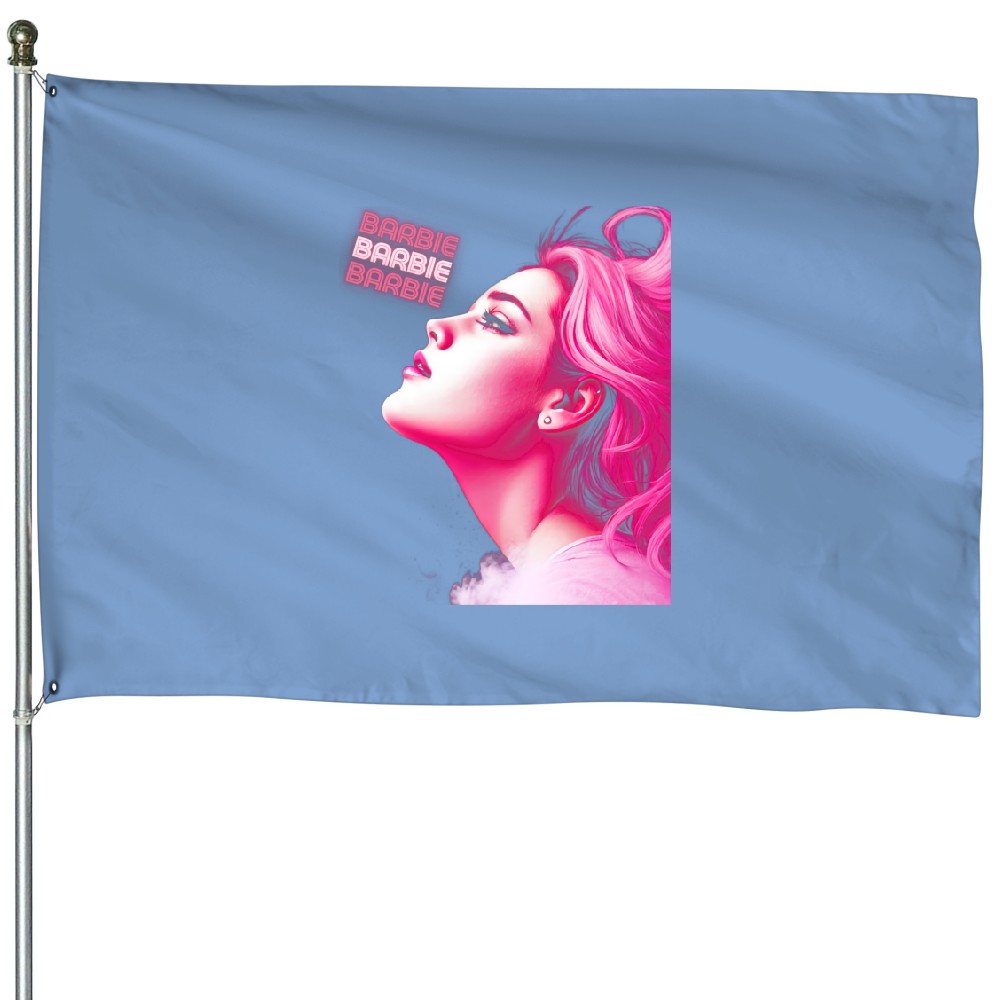 Barbenheimer Barbie House Flags