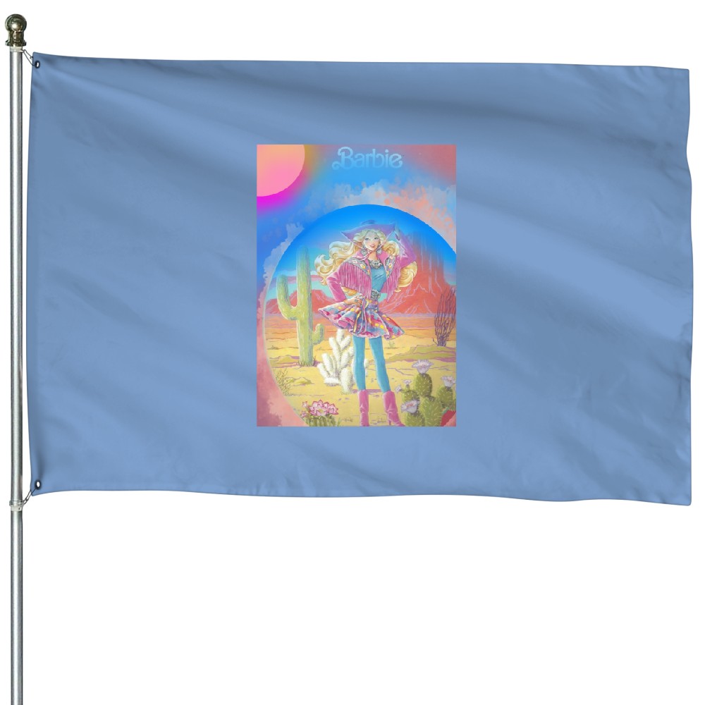 80s Aesthetic Western Fun Mist House Flags
