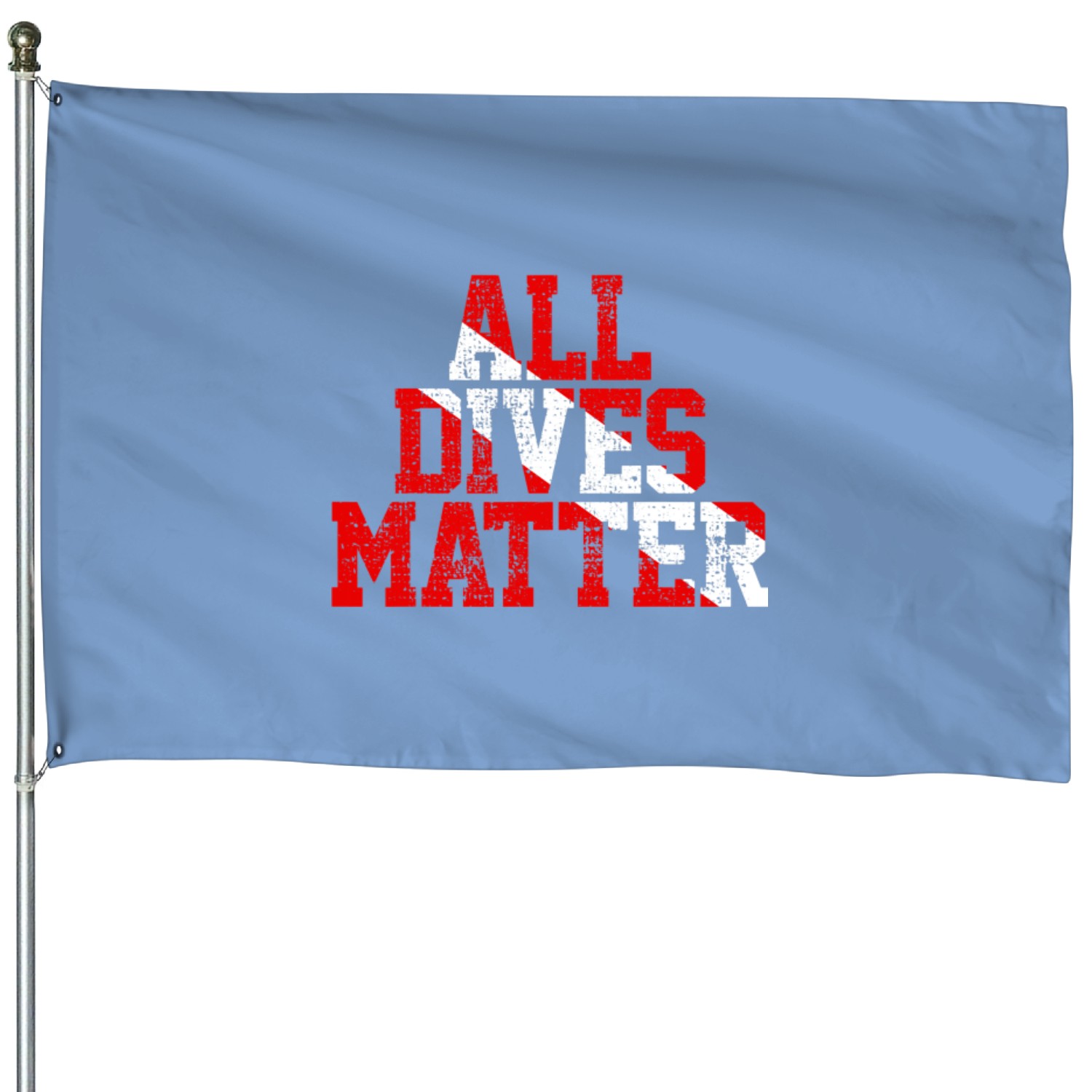Vintage Diving Diver Station Vacation Scubadiving House Flags