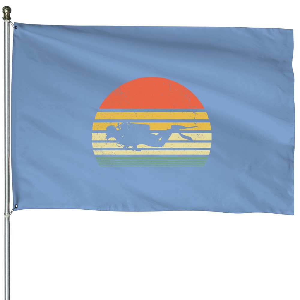 Vintage Scuba Diving Deep Sea Diver House Flags