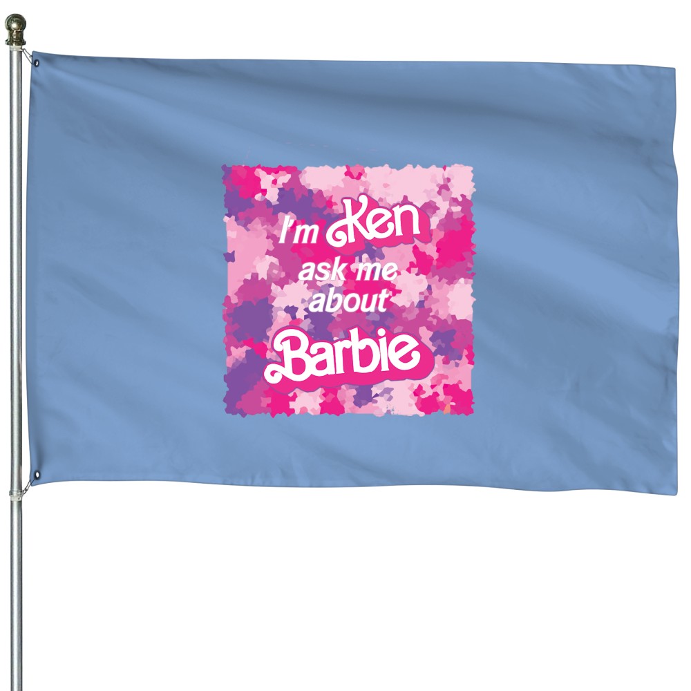 Ask Me About Barbie! House Flags