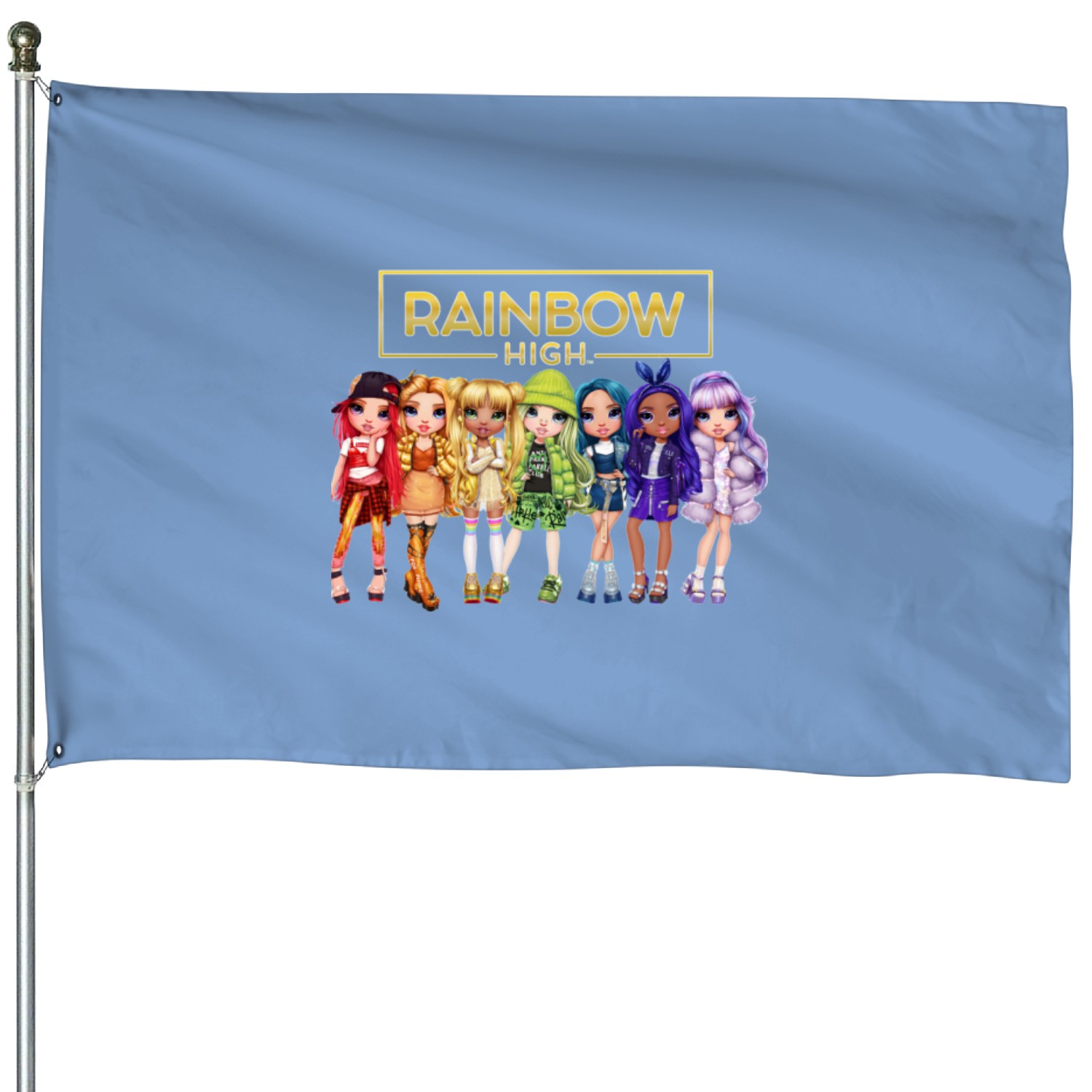 Rainbow High Main Characters And Logo House Flags