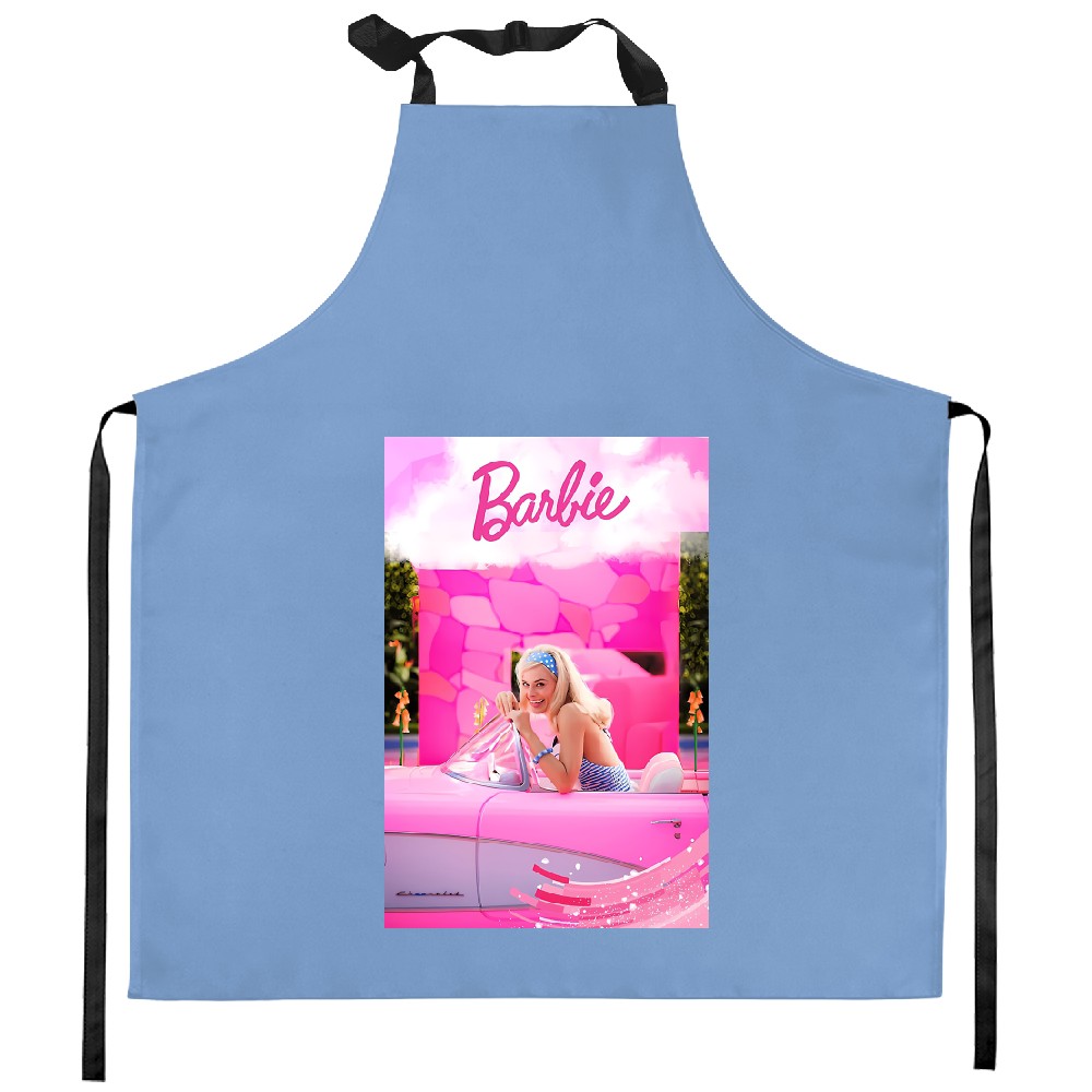 Oppenheimer Barbie Movie Kitchen Aprons