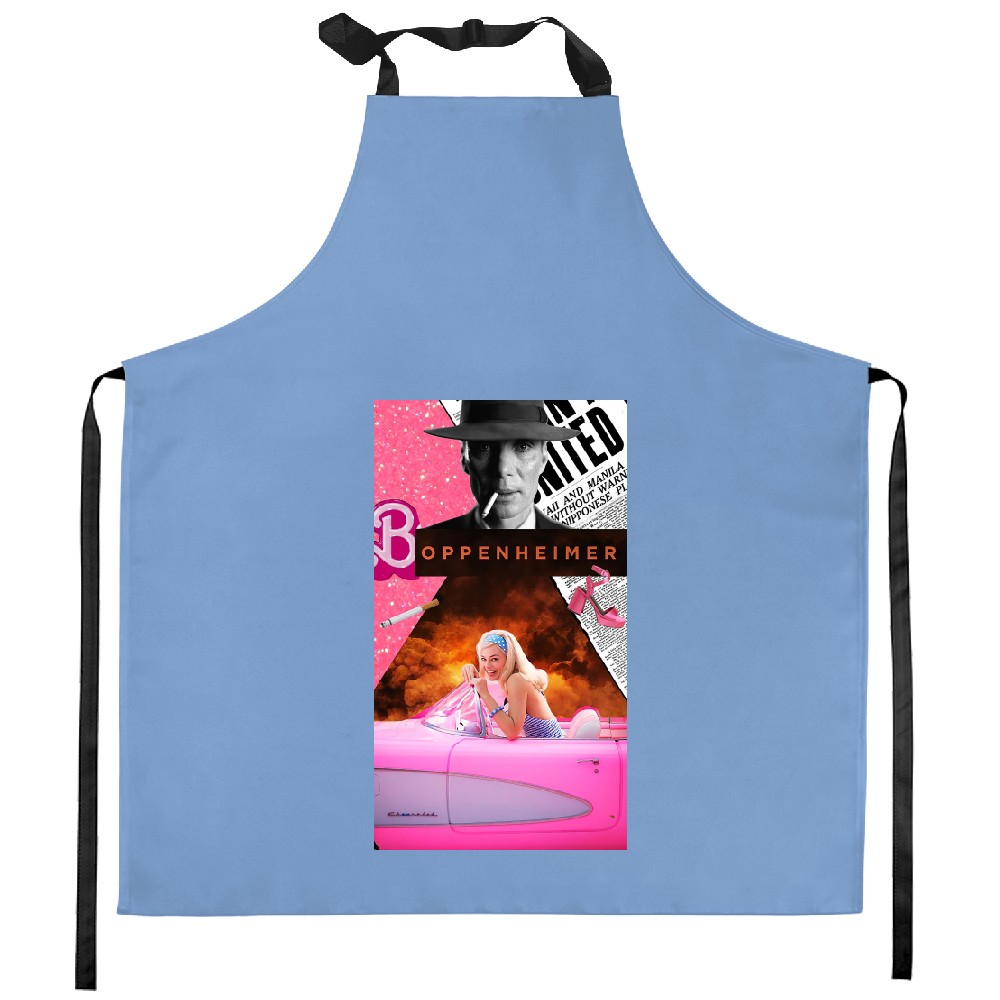 Oppenheimer Barbie Movie Kitchen Aprons