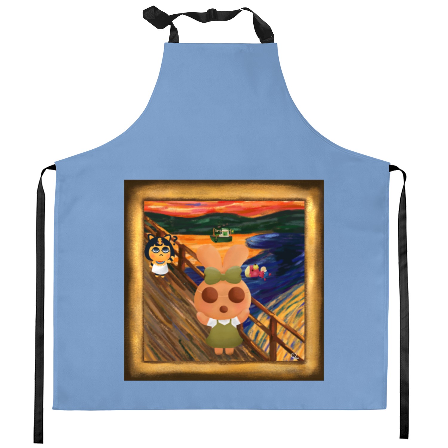 The Scream CoCo And Chibi Ankha Long Kitchen Aprons
