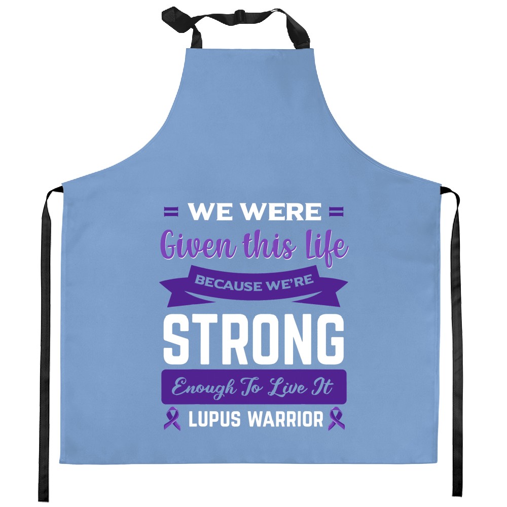 Lupus Warrior Purple Awareness Ribbon Fight SLE Gift Idea Kitchen Aprons