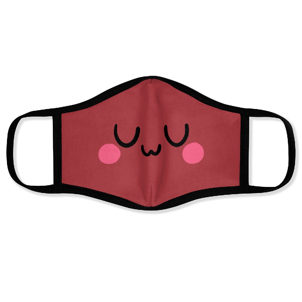 Funny Cute Uwu Emoji Face Face Masks