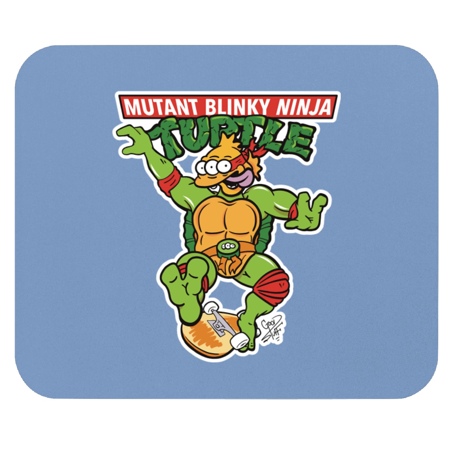 Mutant Blinky Ninja Turtle Mouse Pads