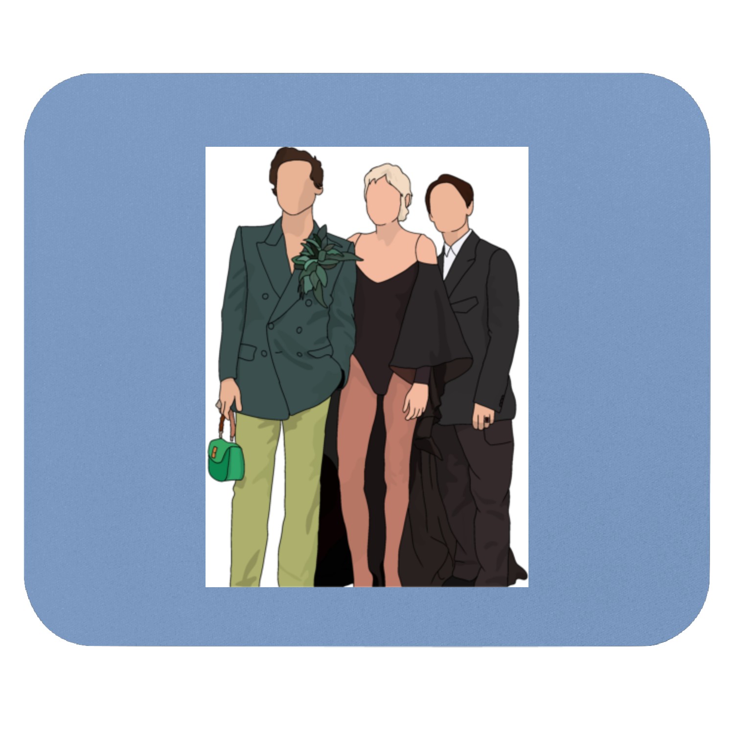Harrystyles, Emma Corrin, David Dawson Mouse Pads
