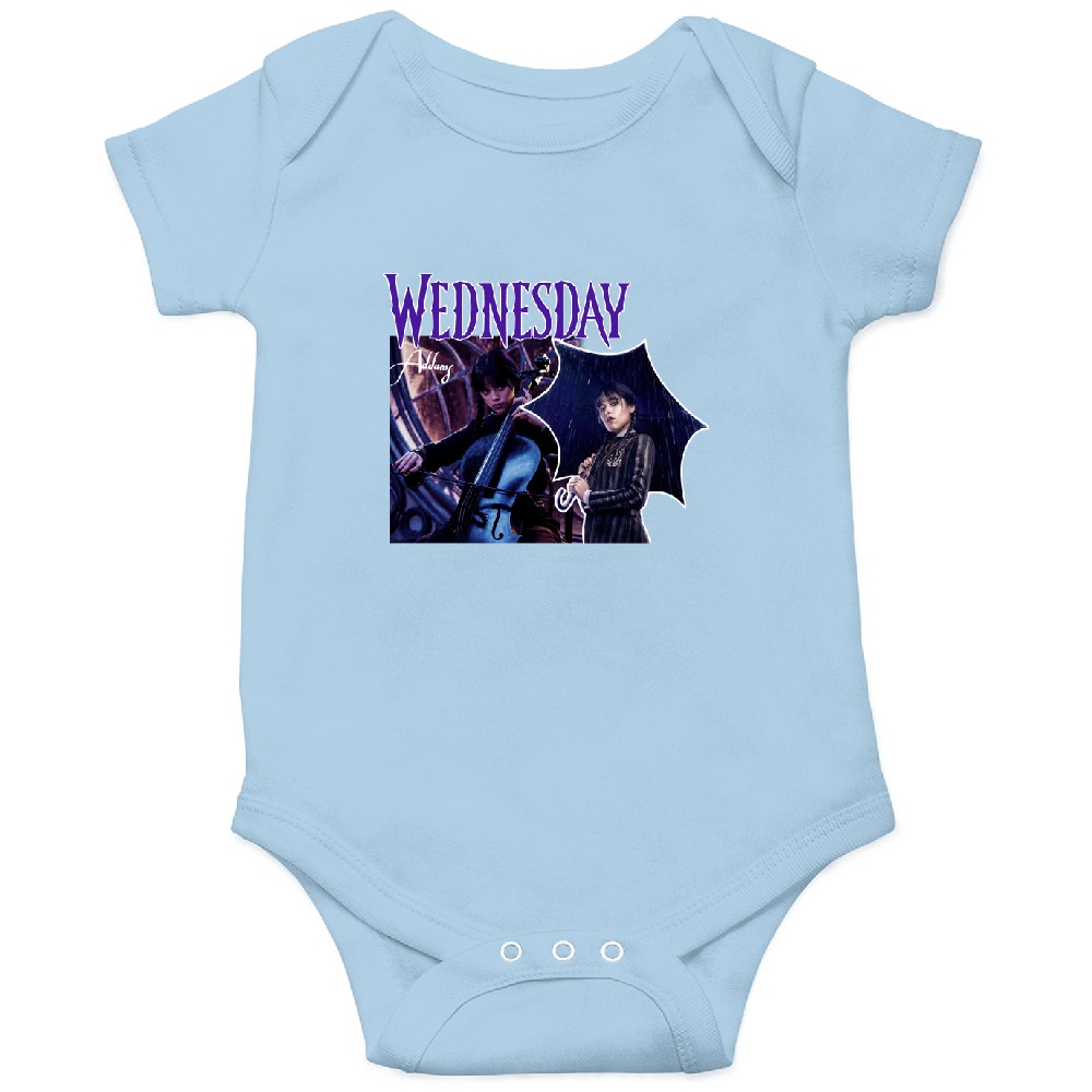 Jenna Ortega Onesies, Wednesday Series Onesies, Wednesday Addams Family ...