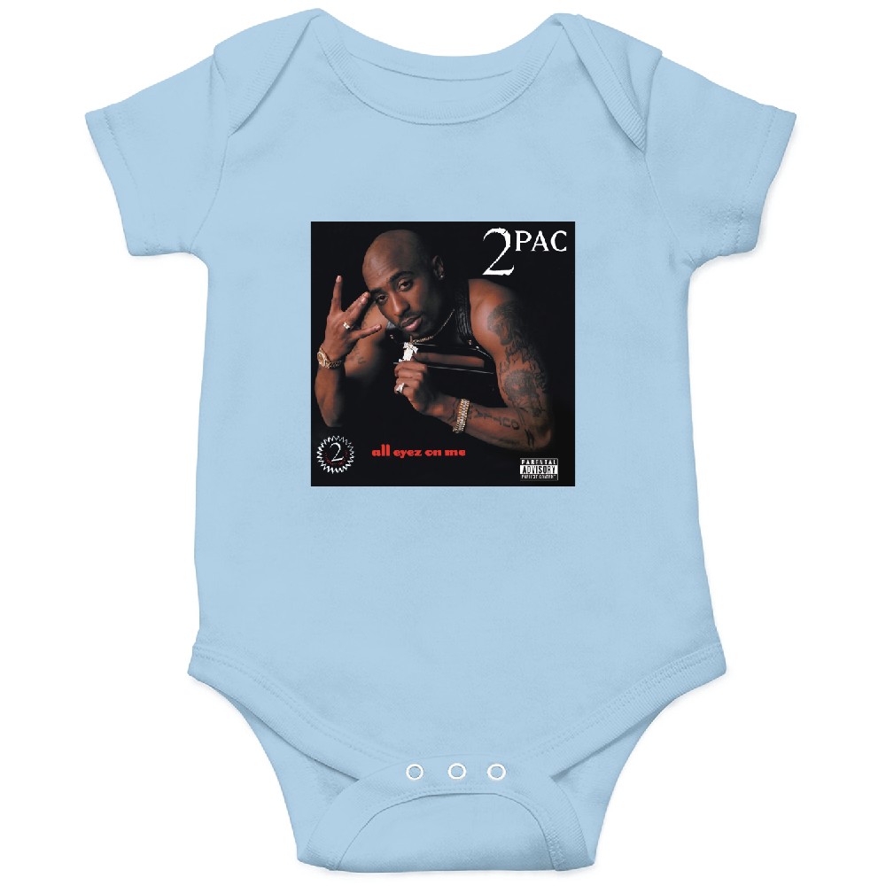 Tupac All Eyez On Me Album Cover Onesies, 2Pac Legend Album Cover Onesies