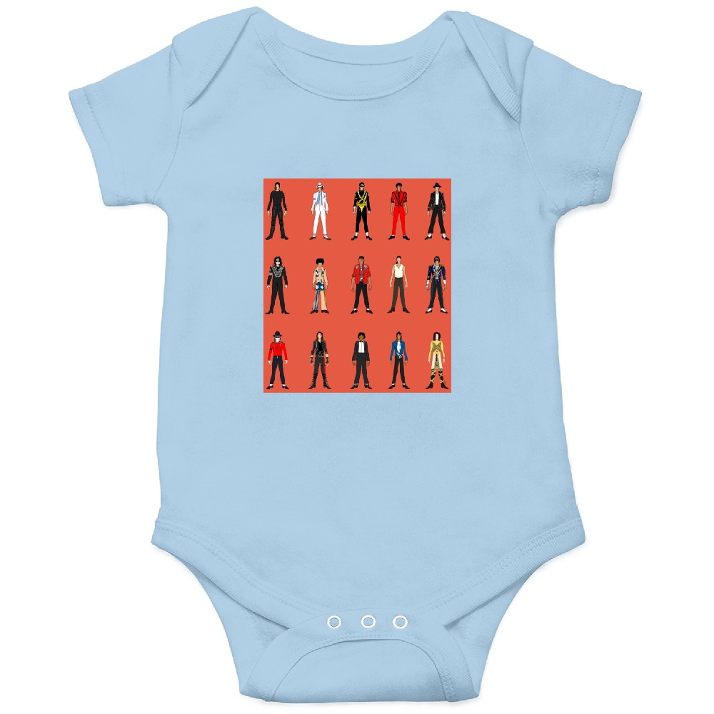 Faded Color Beats On Carmin Orange Onesie