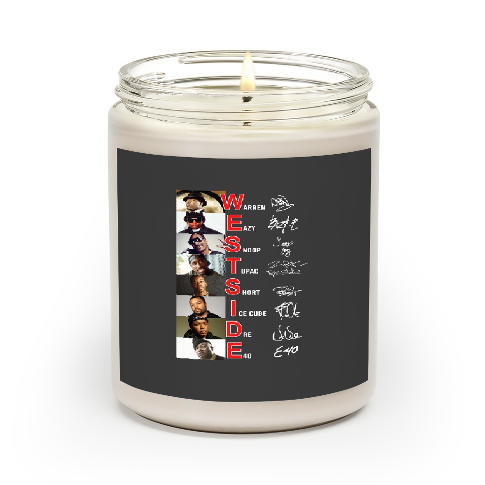 West Side Warren Eazy Snoop Túpác Short Ice Cube Classic Scented Candles