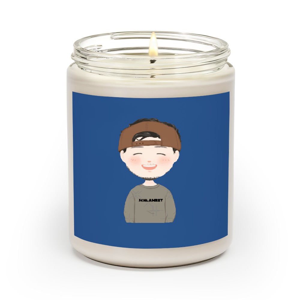 Schlanket Stiker -cute Jschlatt Scented Candles
