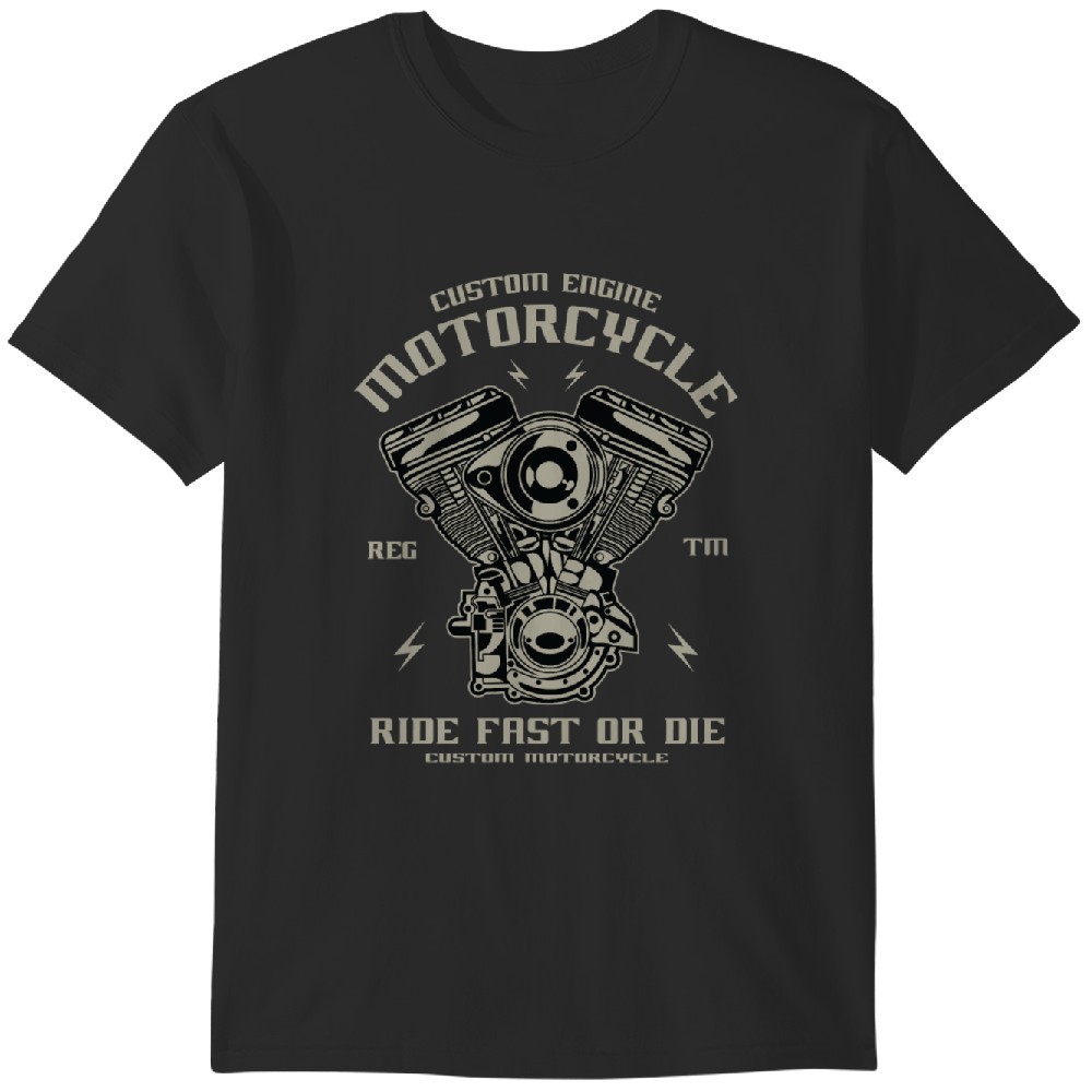 Motorrad Motor Umbau Chopper Custom Engine T-shirt