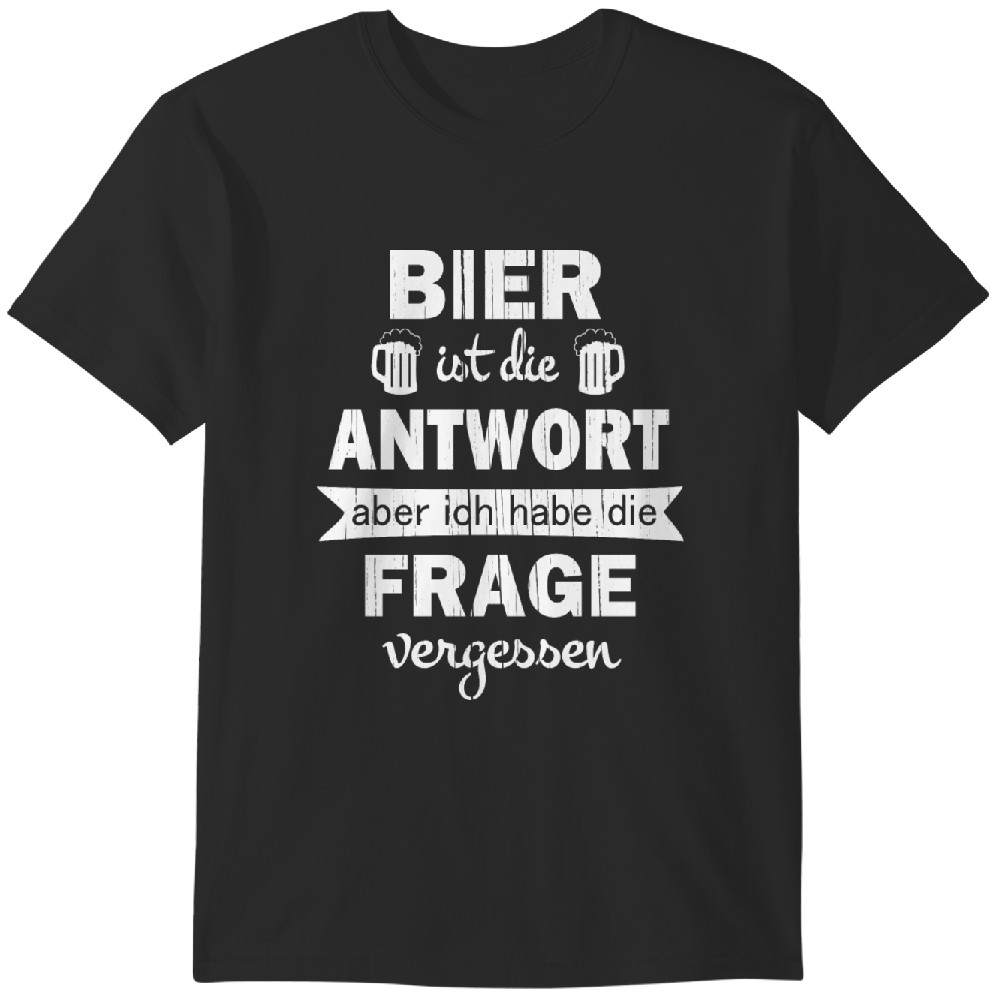 Bier Spruch Lustige Sprüche Biertrinker Saufen Fun T-shirt