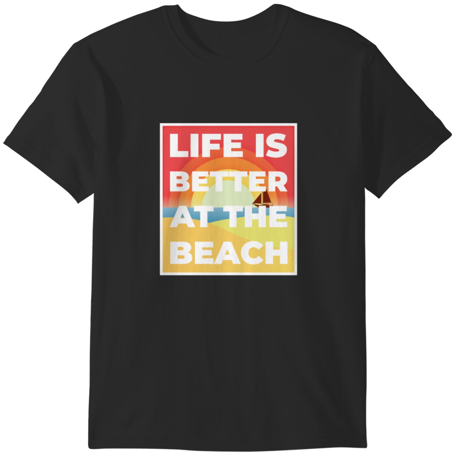 Das Leben Ist Am Strand Besser Spruch T-shirt
