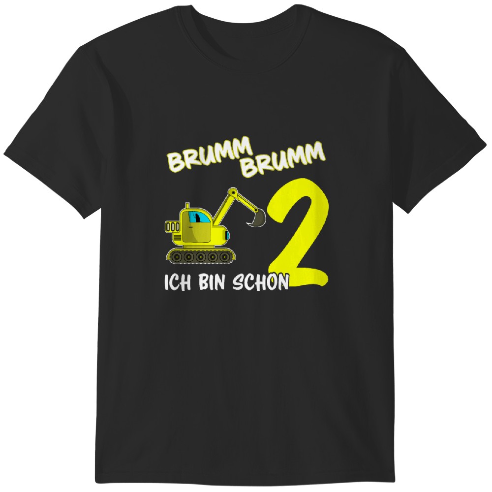 Bagger 2. Geburtstag Baggerfahrer Baggerfan T-shirt
